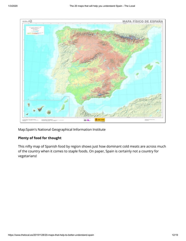 The 20 maps that will help you understand Spain - The Local | PDF