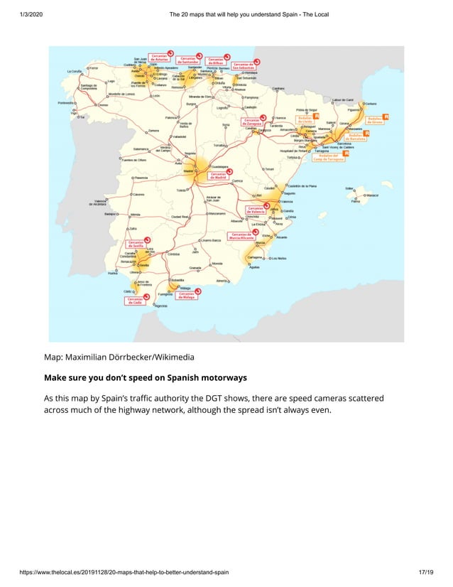 The 20 maps that will help you understand Spain - The Local | PDF