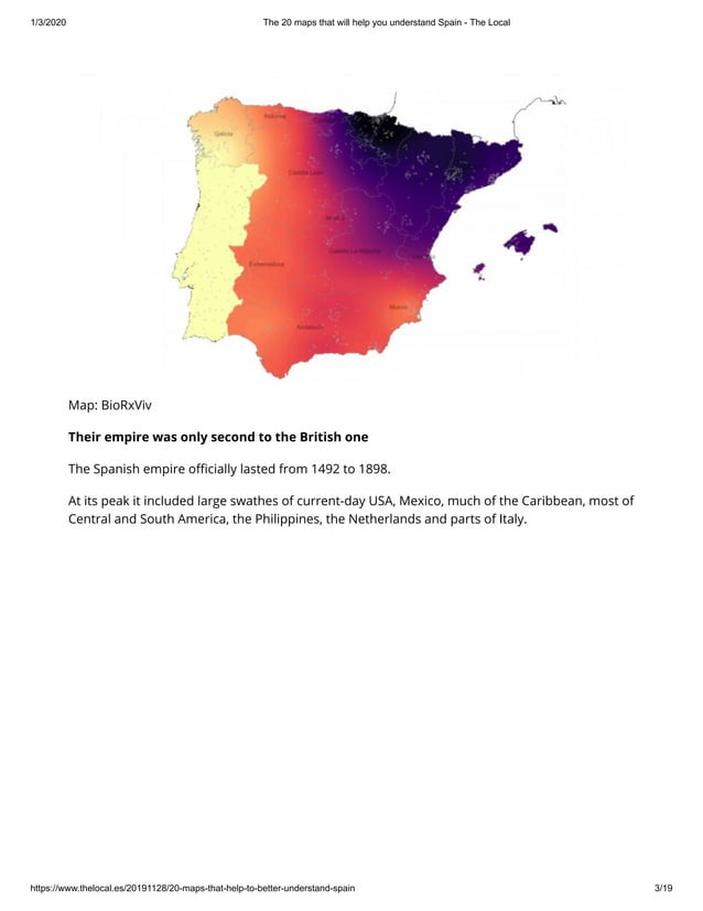 The 20 maps that will help you understand Spain - The Local | PDF