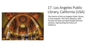 The 20 Most Beautiful Libraries in the World | PPTX