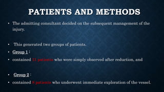 The pulseless pink hand after supracondylar fracture humerus | PPTX