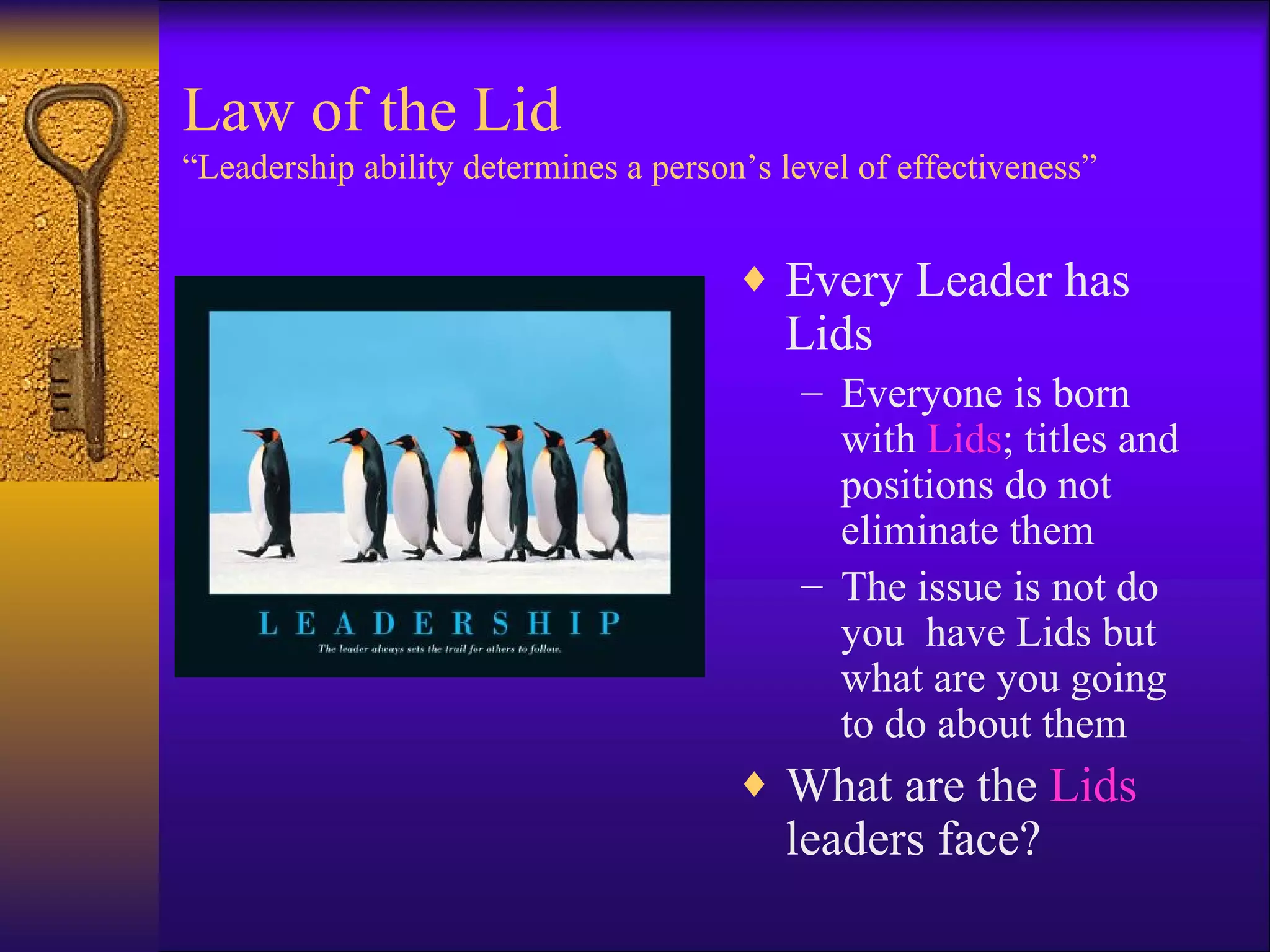 The 21 Irrefutable Laws Of Leadership | PPT