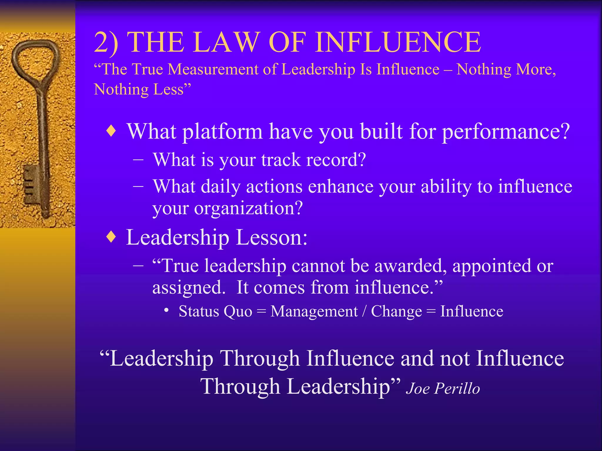 The 21 Irrefutable Laws Of Leadership | PPT