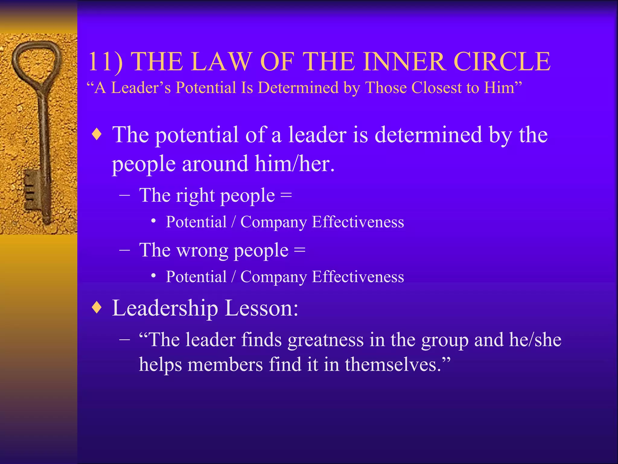 The 21 Irrefutable Laws Of Leadership | PPT