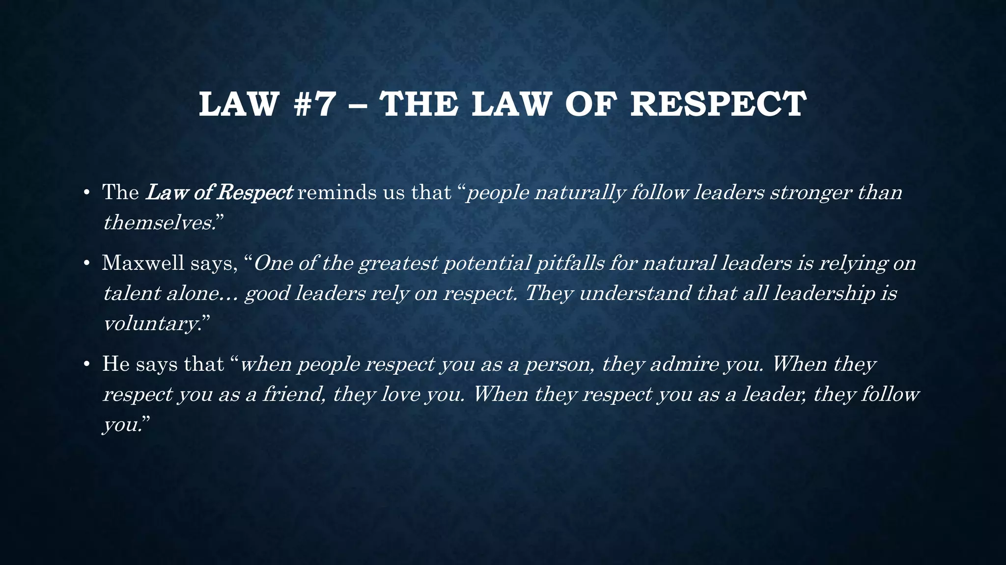 The 21 irrefutable laws of leadership.pptx