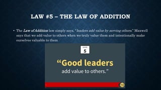 The 21 irrefutable laws of leadership.pptx