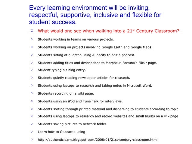 The 21st century classroom[1] | PPT