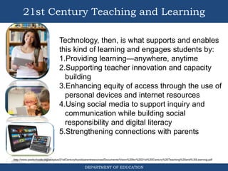 The 21st century teacher and learner | PPTX