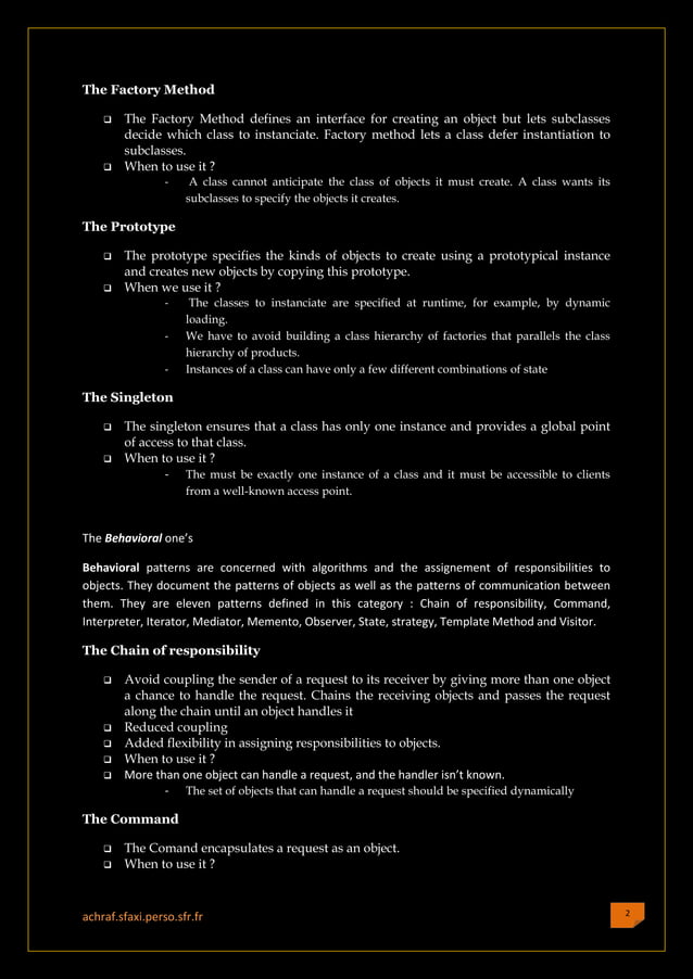 The 23 Gof Design Patterns In Java The Summary Pdf