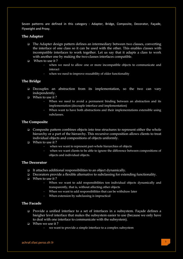 The 23 gof design patterns in java ,the summary | PDF | Programming Languages | Computing