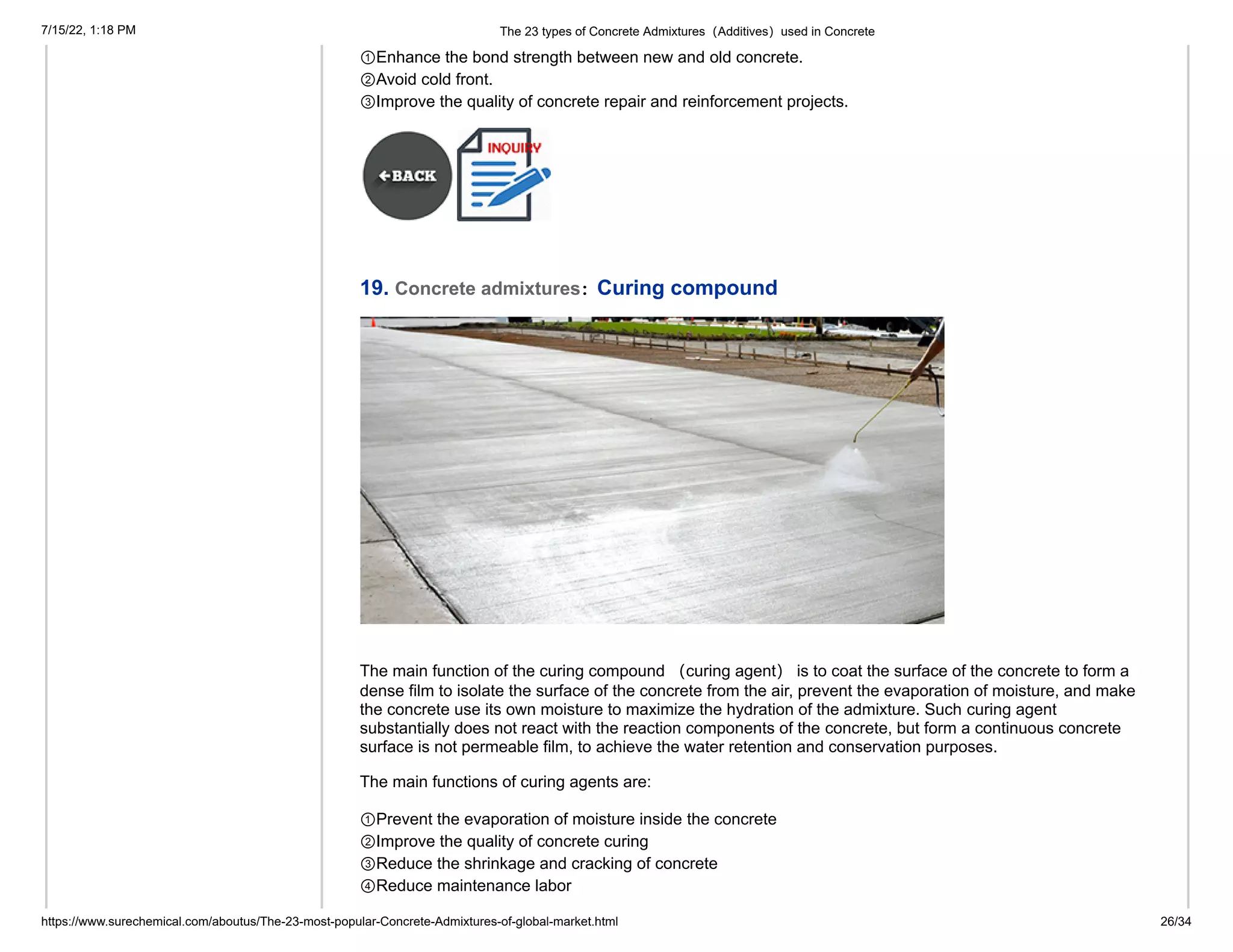 The 23 types of Concrete Admixtures（Additives）used in Concrete.pdf