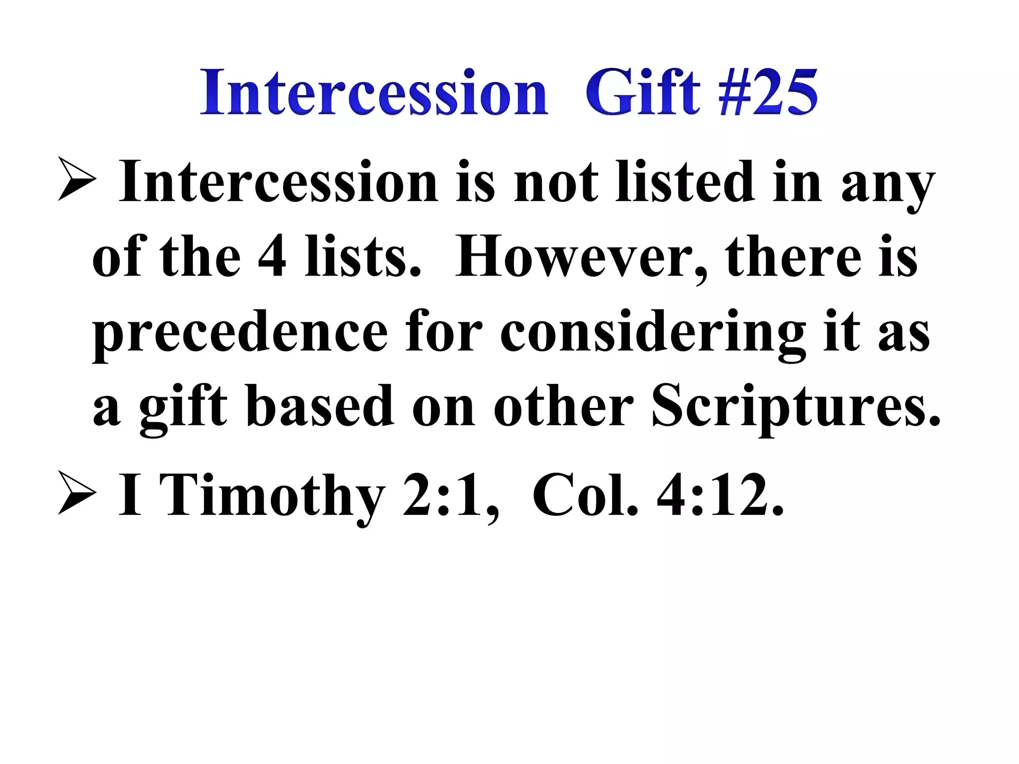 The 24 gifts of the holy spirit part 6 9 13-15 | PPTX