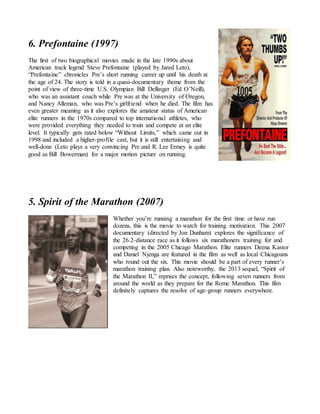 The 25 greatest running movies ever | DOCX