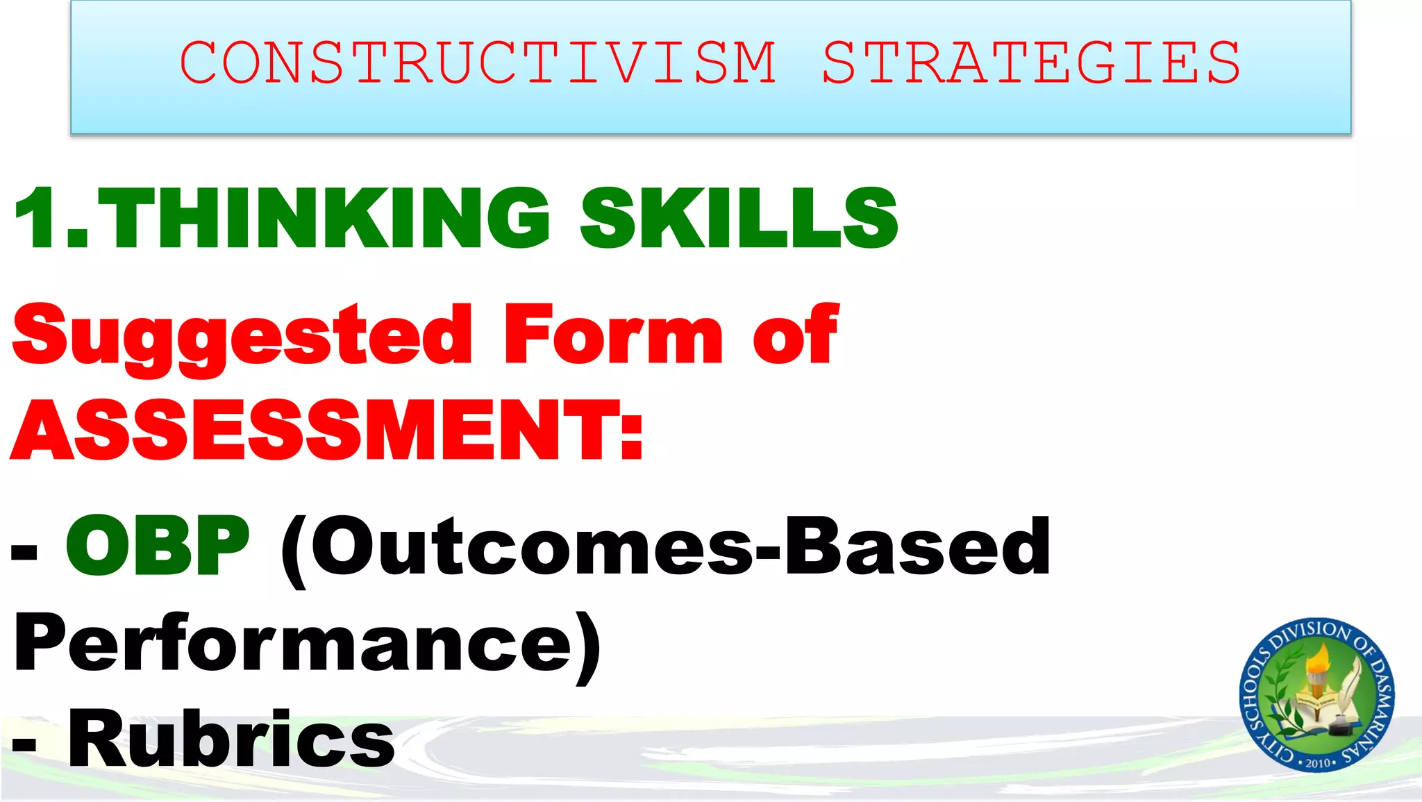 The 2 c 2i-1r pedagogical approaches | PPTX