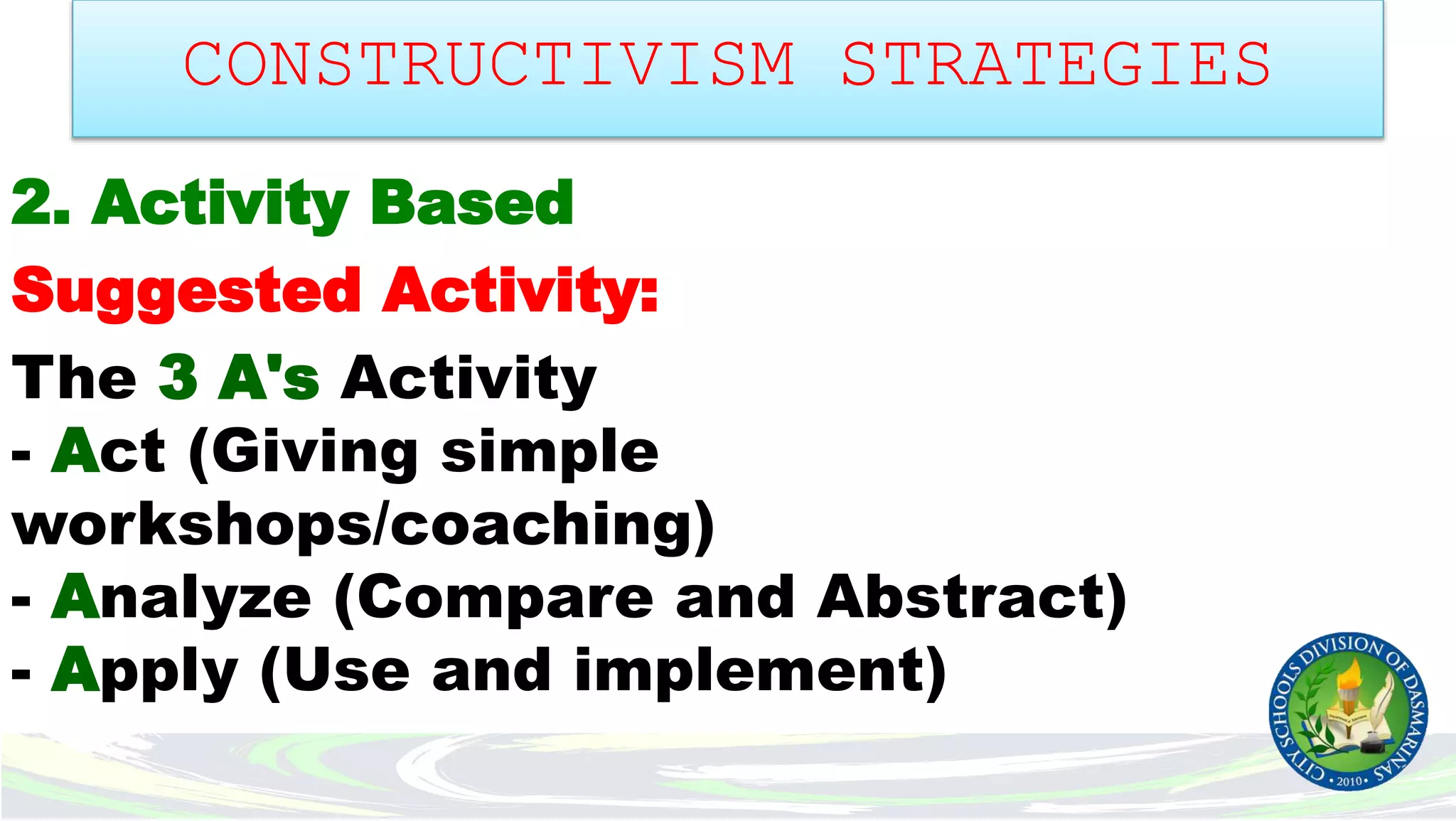 The 2 c 2i-1r pedagogical approaches | PPTX