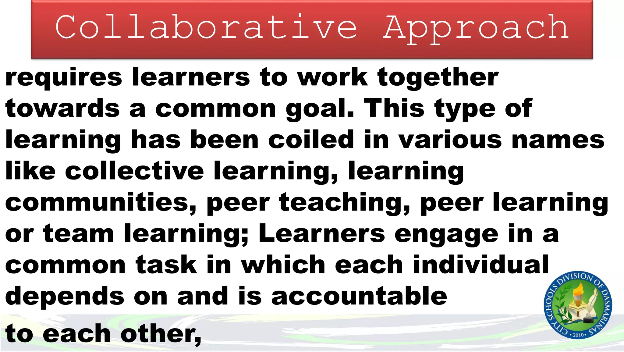 The 2 c 2i-1r pedagogical approaches | PPTX