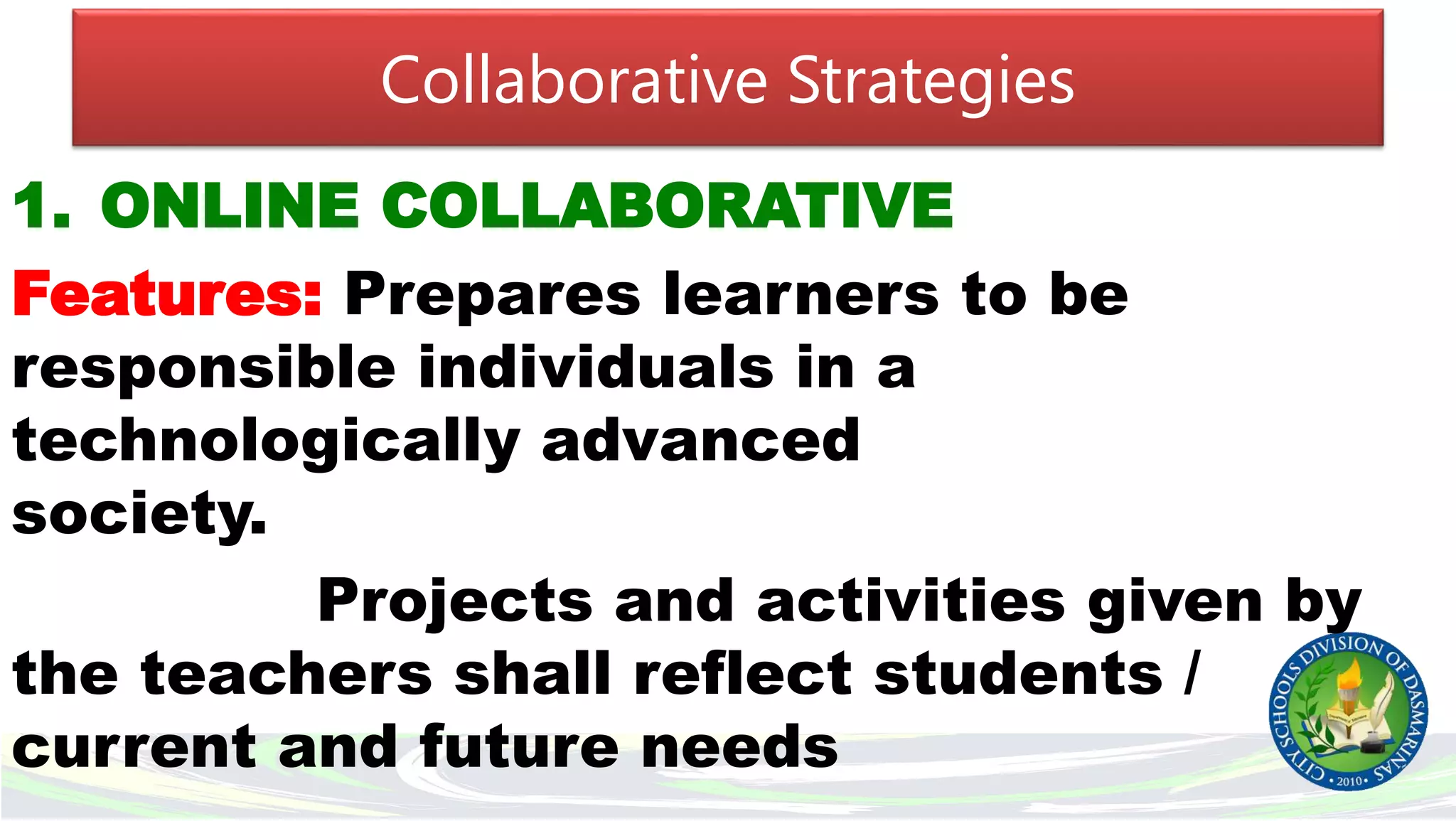 The 2 c 2i-1r pedagogical approaches | PPTX