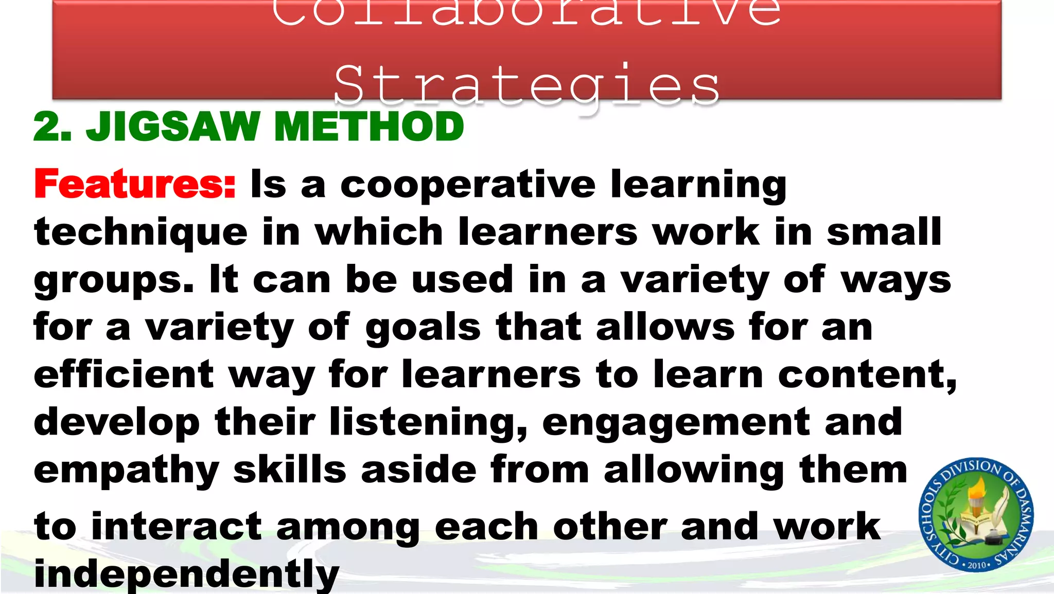 The 2 c 2i-1r pedagogical approaches | PPTX