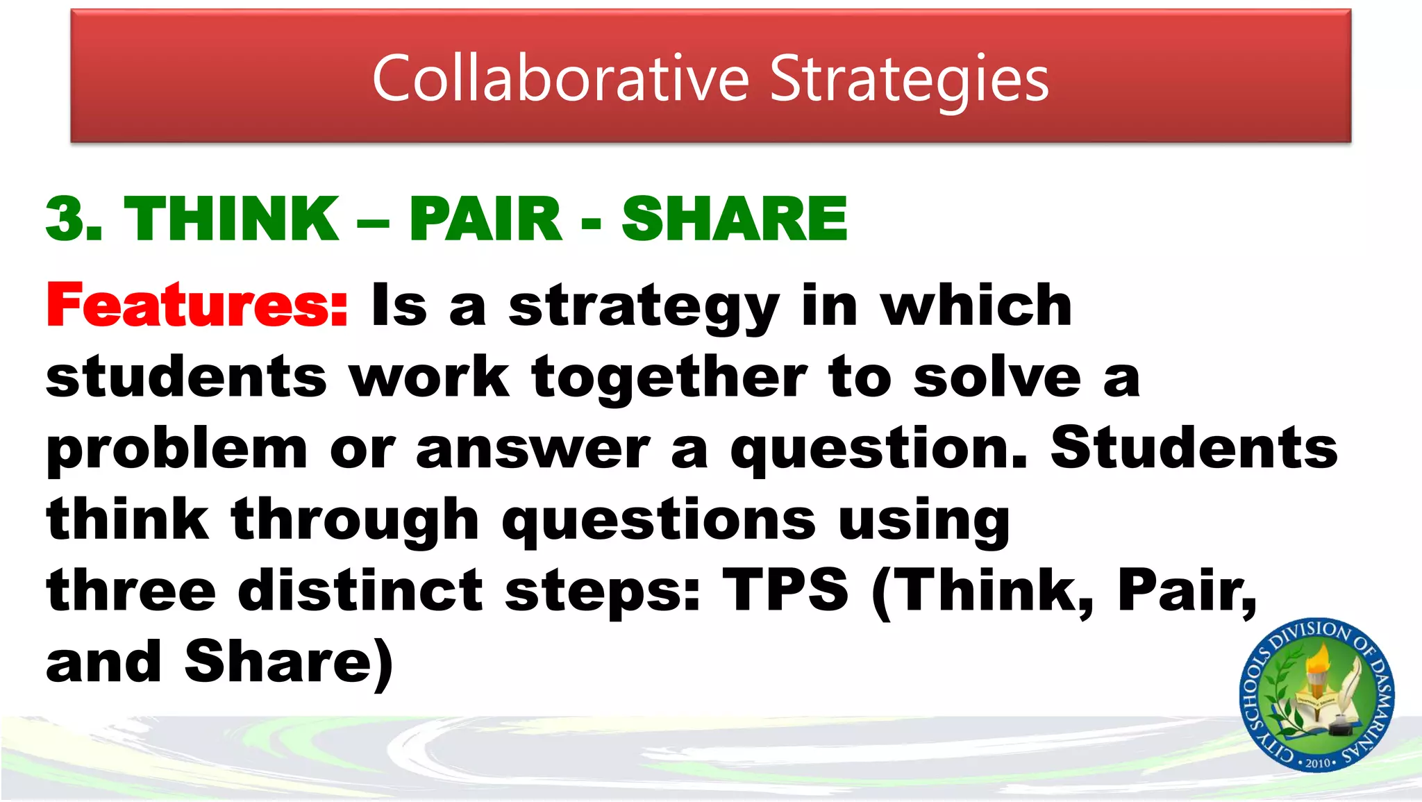The 2 c 2i-1r pedagogical approaches | PPTX