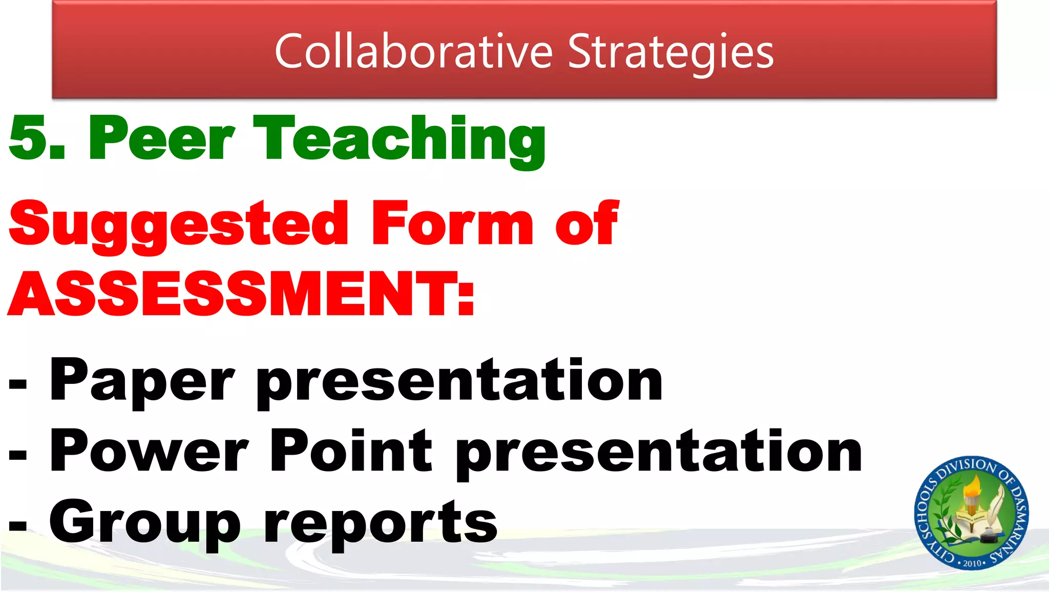 The 2 c 2i-1r pedagogical approaches | PPTX