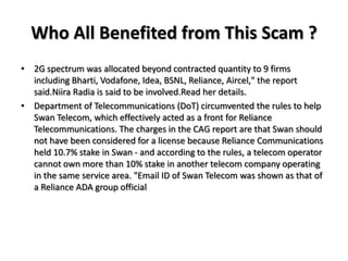 The 2 g spectrum scam story | PPTX