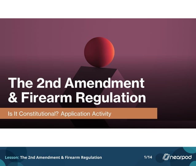 The 2nd amendment firearm regulation | PPT