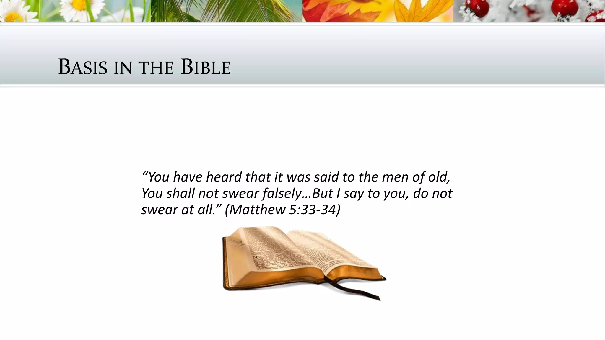 The 2nd Commandment | PPTX