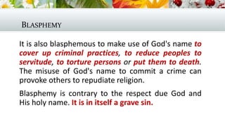 The 2nd Commandment | PPTX