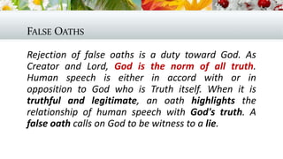 The 2nd Commandment | PPTX