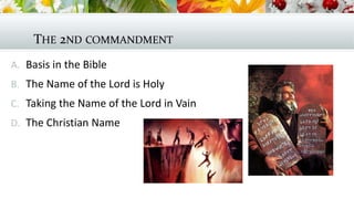 The 2nd Commandment | PPTX
