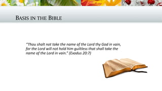 The 2nd Commandment | PPTX