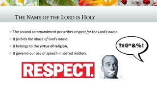 The 2nd Commandment | PPTX