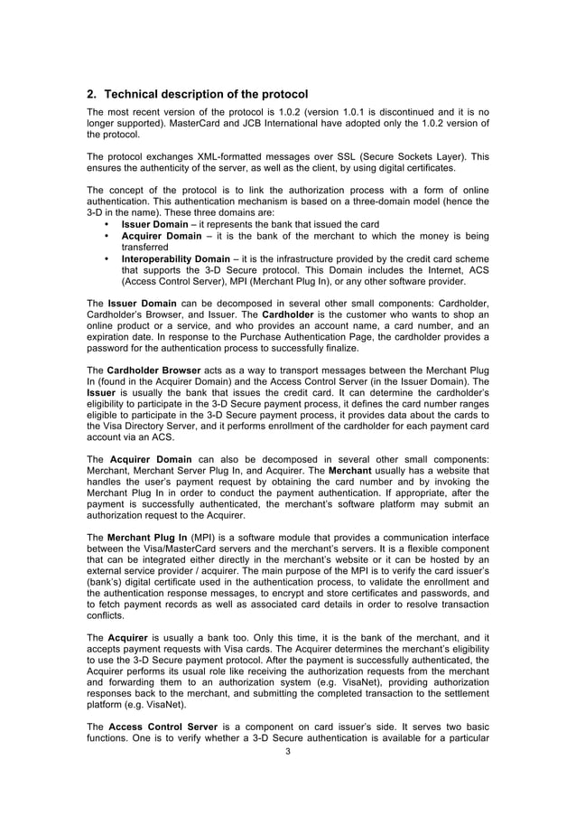 The 3-D Secure Protocol | PDF