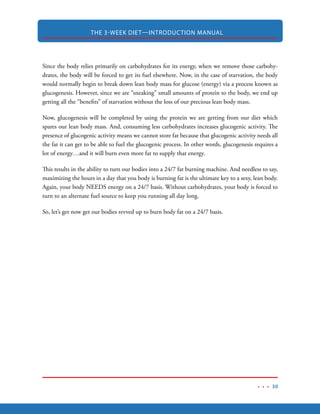 The 3-Week Diet Manual Full by Dr Brian | PDF