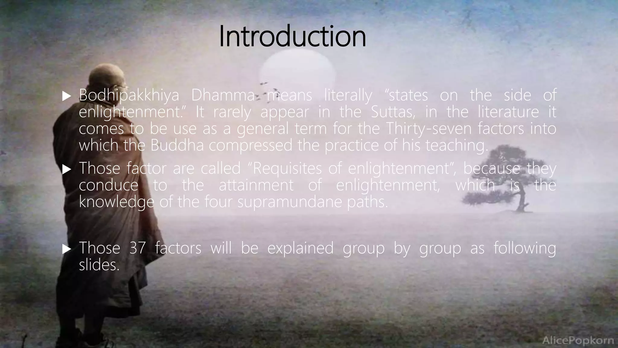 The 37 factors of enlightenment | PPT