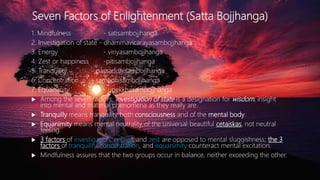 The 37 factors of enlightenment | PPTX