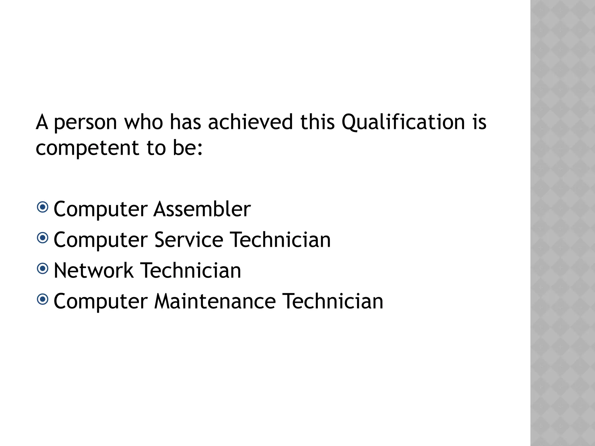 The 3 competencies Computer Systems Servicing | PPT