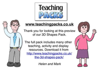 The 3D Shapes Pack - Teaching Resources | PDF
