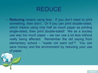 The 3 e’s and r's | PPTX