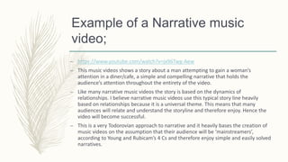 The 3 music video genres presentation | PPTX