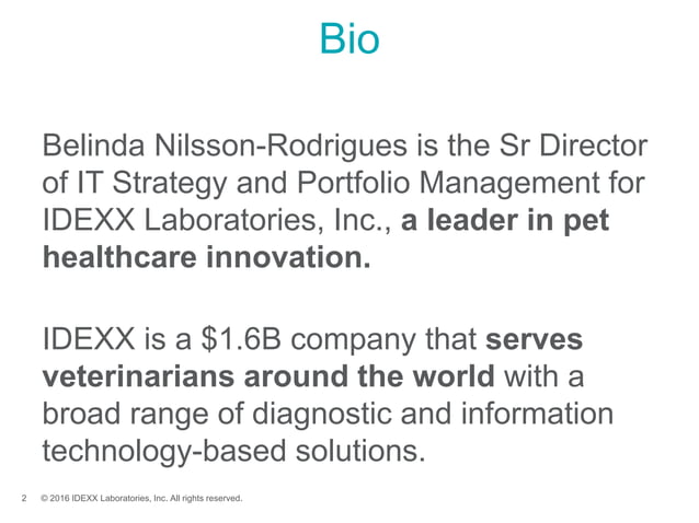 IDEXX IT’s Agile Journey | PPT
