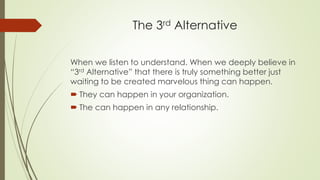 The 3rd alternative at work | PPT