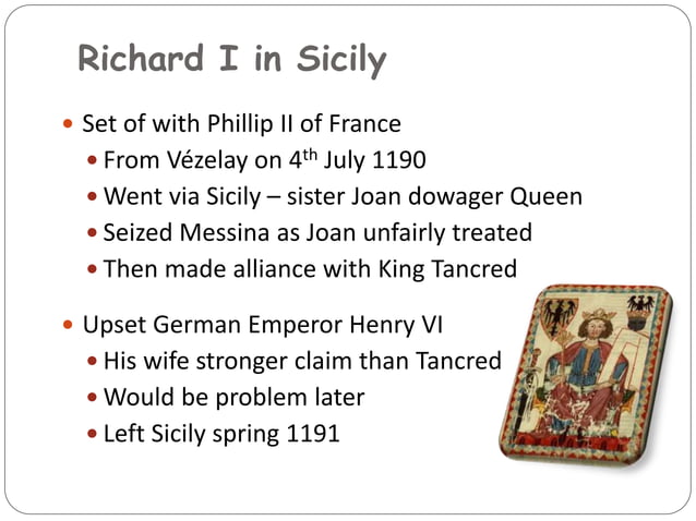 Richard I and the 3rd crusade | PPT