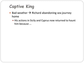 Richard I and the 3rd crusade | PPT