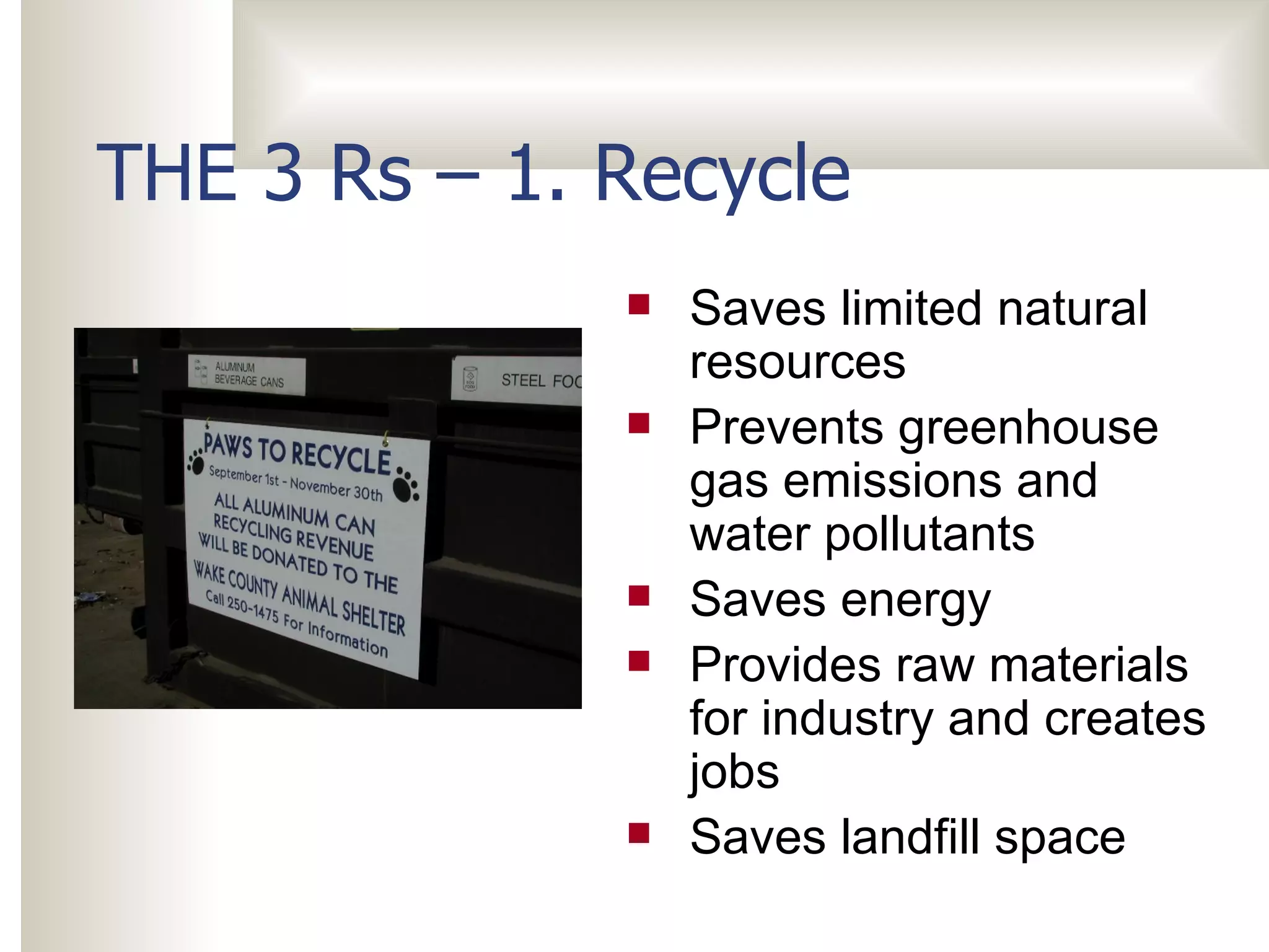 Quick, general, solid waste and recycling presentation | PPT