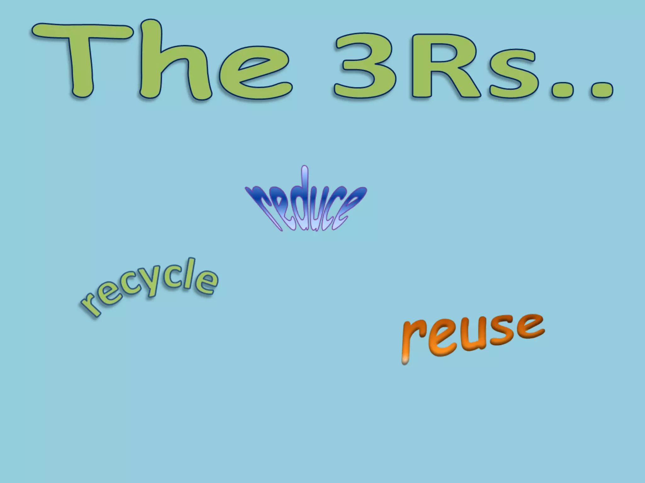 The 3 Rs for a sustainable lifestyle.. | PPT