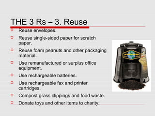 The 3 r's of waste management my student (raghav duggal) | PPT | Indoor ...