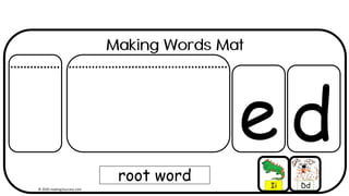The 3 sounds ed makes: id, t and d | PDF