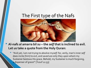 The 3 stages of nafs in islam | PPTX