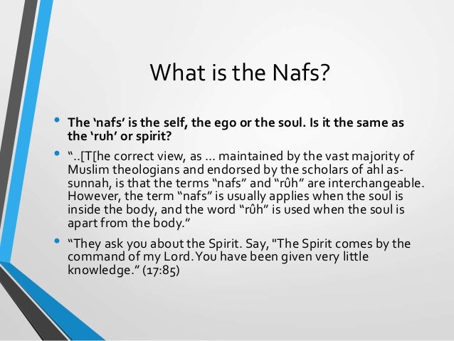 The 3 stages of nafs in islam